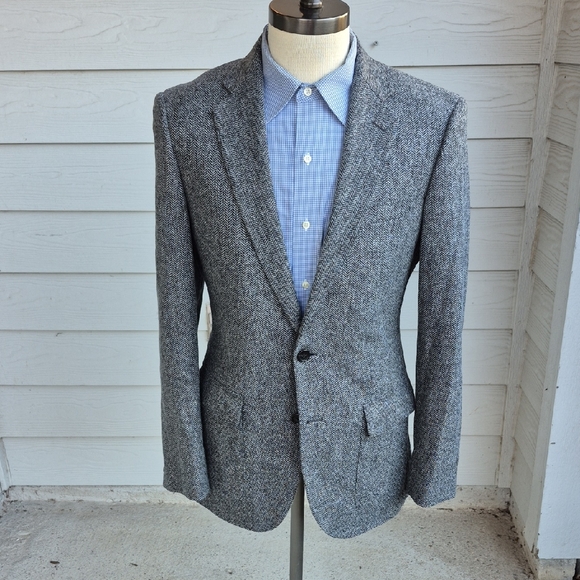 J. Crew | Suits & Blazers | J Crew Ludlow Grey Herringbone Tweed Moon ...